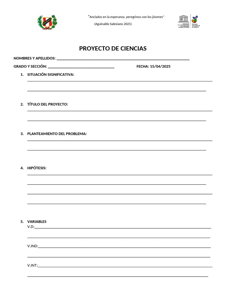 Proyecto de Ciencias | PDF