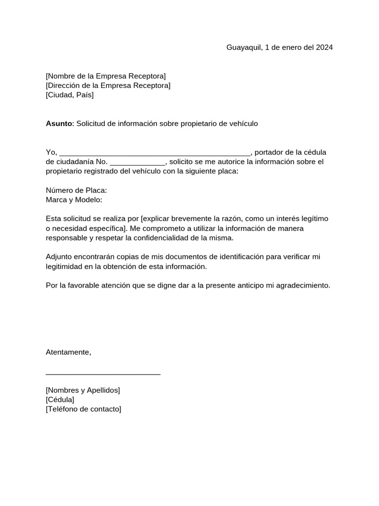Solicitud de Informacion | PDF