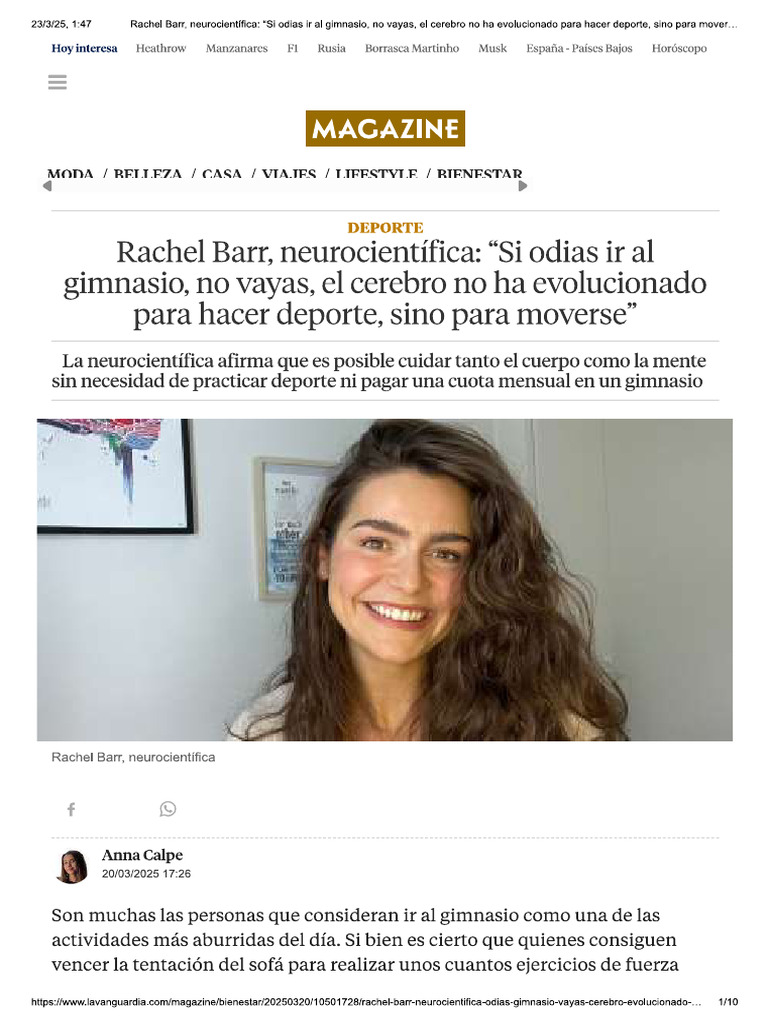 Rachel Barr, Neurocientífica | PDF