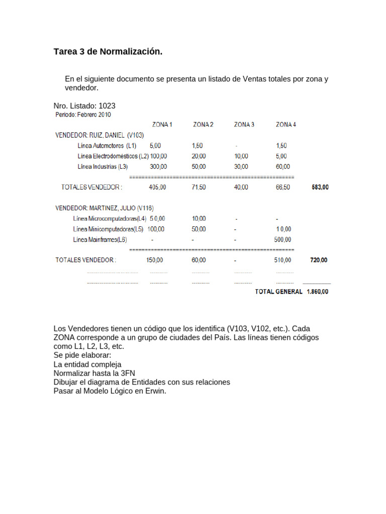 Ejercicio 3 de Normalización | PDF