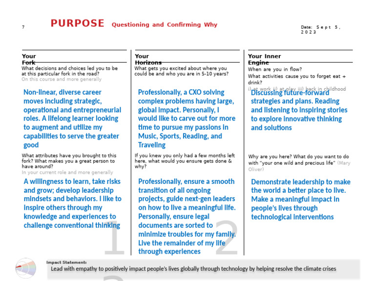 PURPOSE_plan | PDF | Psychological Concepts | Cognitive Science