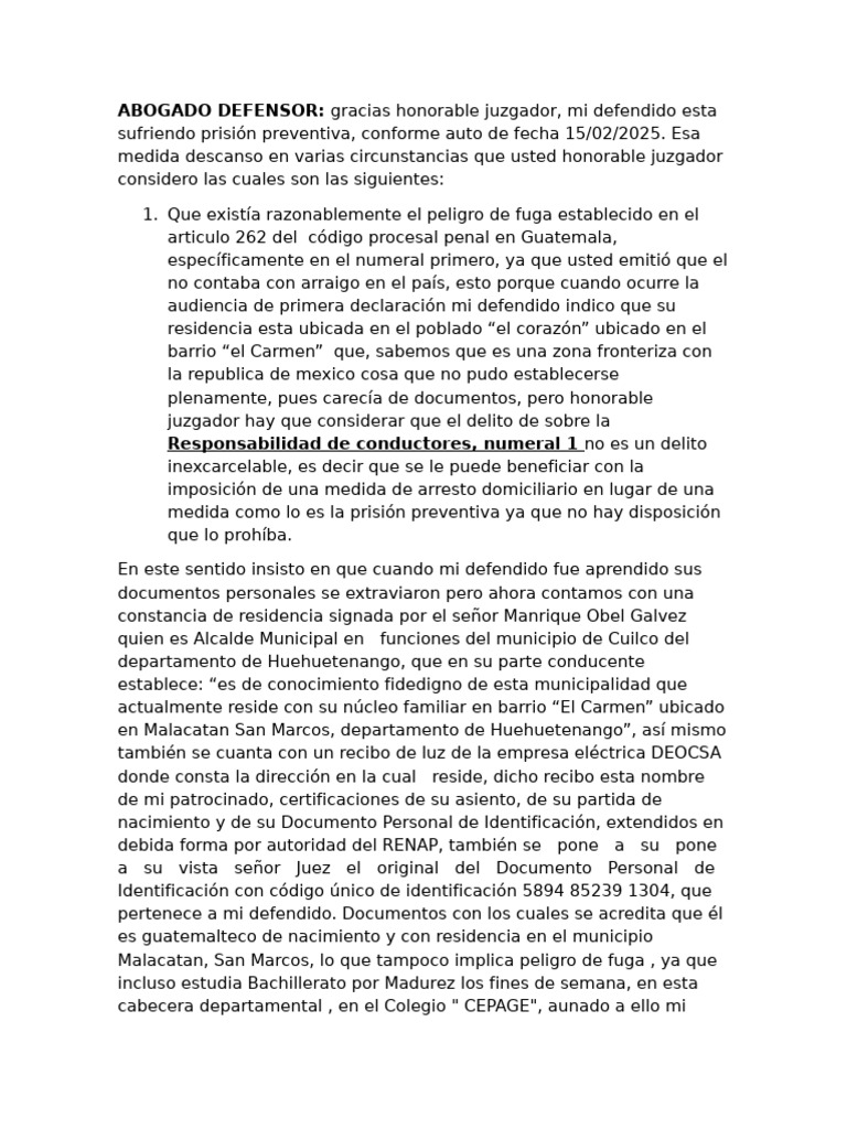 MP y Abogado Defensor | PDF | Ley procesal | Prisión