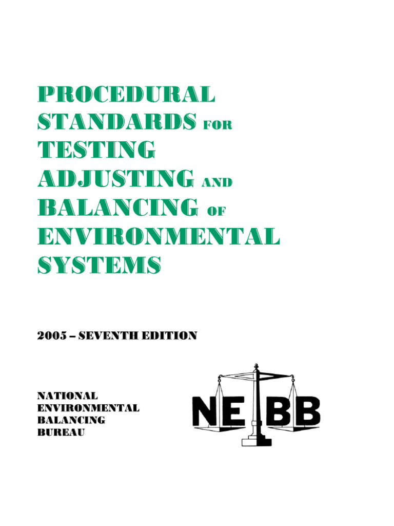 Nebb Test & Com. Hvac Printed | PDF | Calibration | Mechanical Engineering