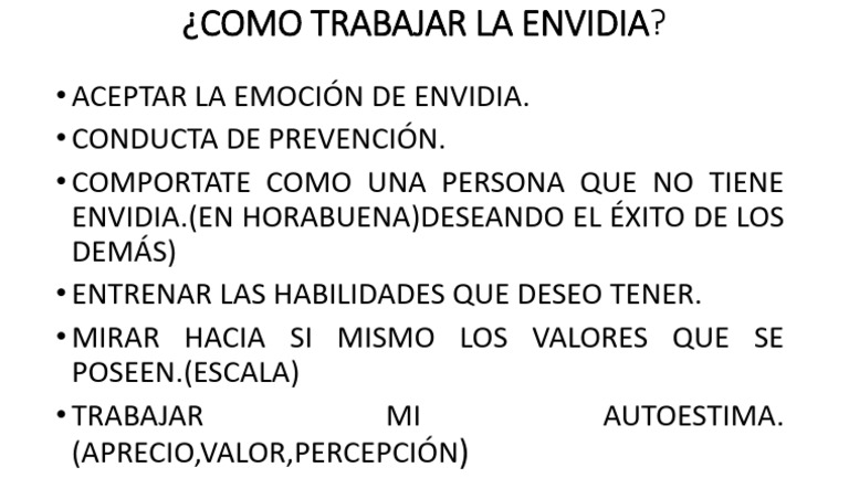 Cómo Vencer La Envidia para Vivir-8 | PDF