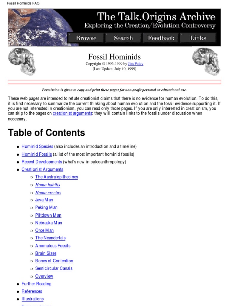 Fossil Hominids | PDF | Lucy (Australopithecus) | Neanderthal