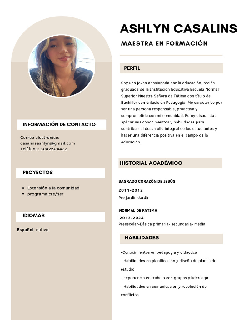 Hoja de Vida PFC | PDF