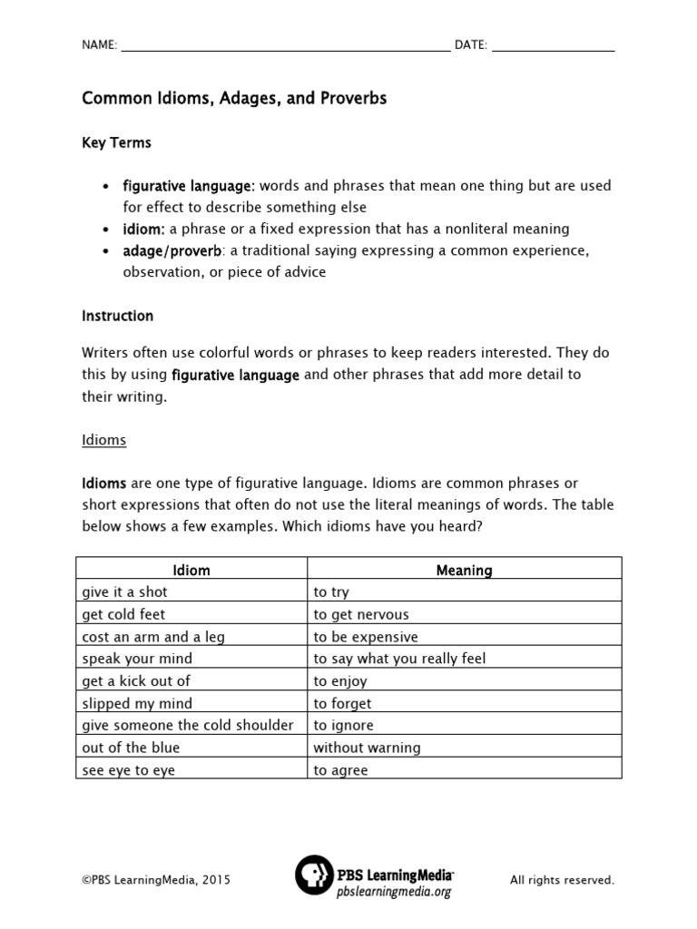 Understanding Adages and Proverbs | PDF | Proverb | Idiom