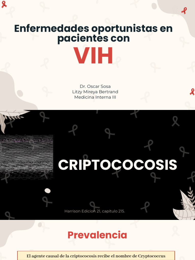Enfermedades Oportunistas en Pxs Con VIH. (2) | PDF | Tuberculosis | VIH