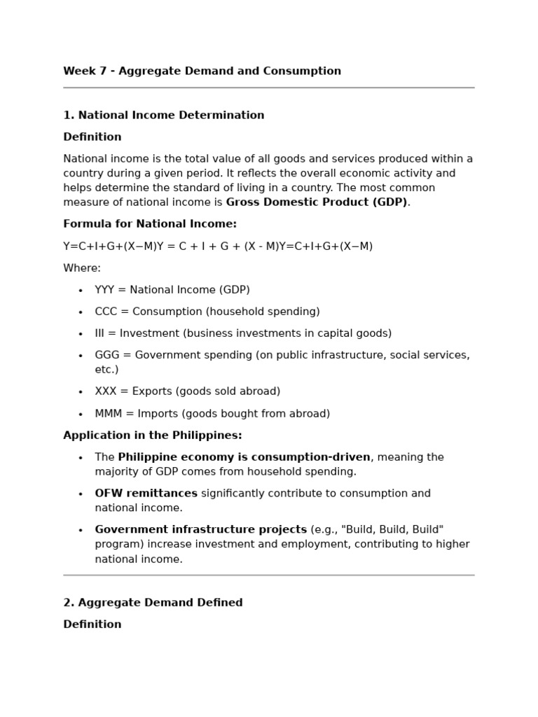 Week-7-Aggrerate-Demand-and-Consumption | PDF | Consumption (Economics ...