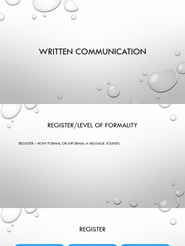Effective Written Communication Guide | PDF | Word | Sentence (Linguistics)