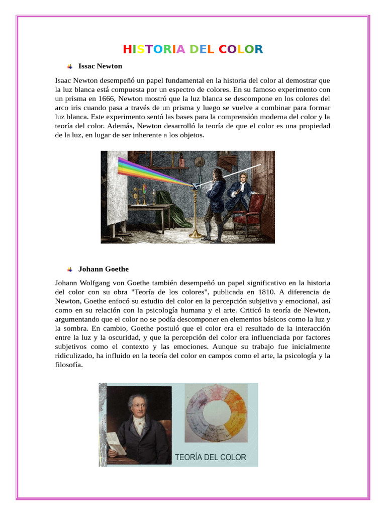Historia Del Color | PDF