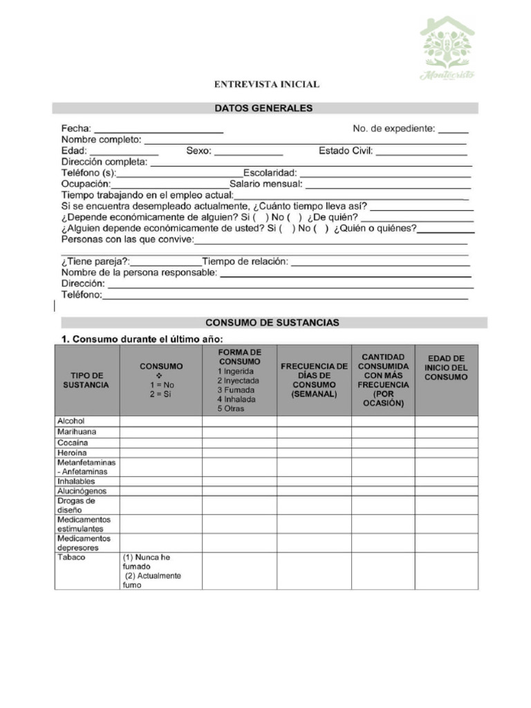 Entrevista Inicial | PDF