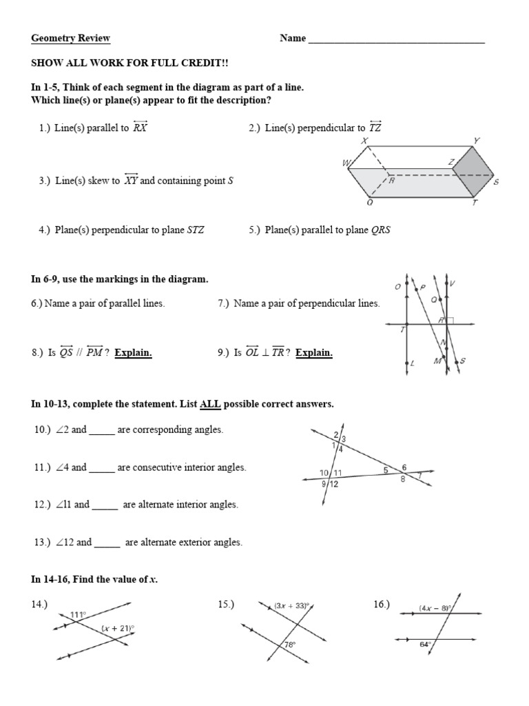 Chapter 3 Review - Angles Properties | PDF | Mathematical Concepts | Mathematics