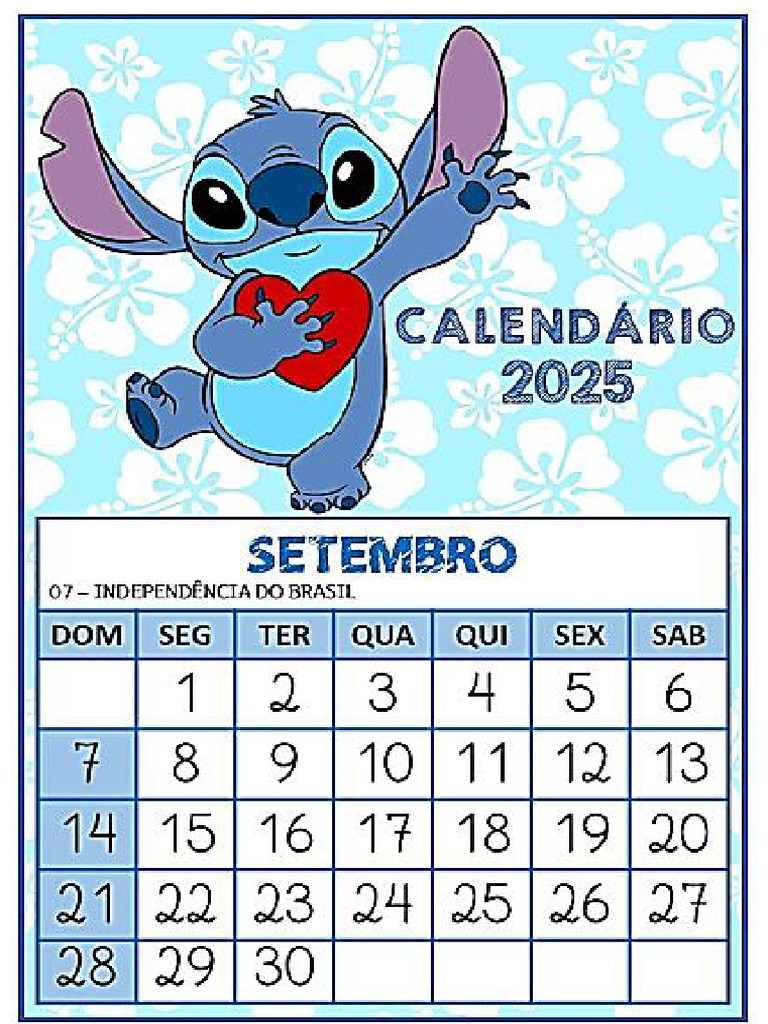 Calendário Setembro | PDF