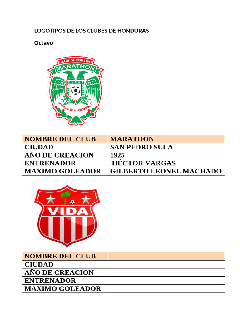 Logotipos del Club Deportivo Marathon | PDF