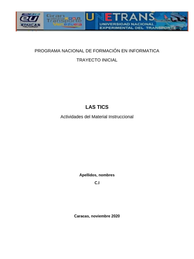 Portada Trabajo Tics | PDF