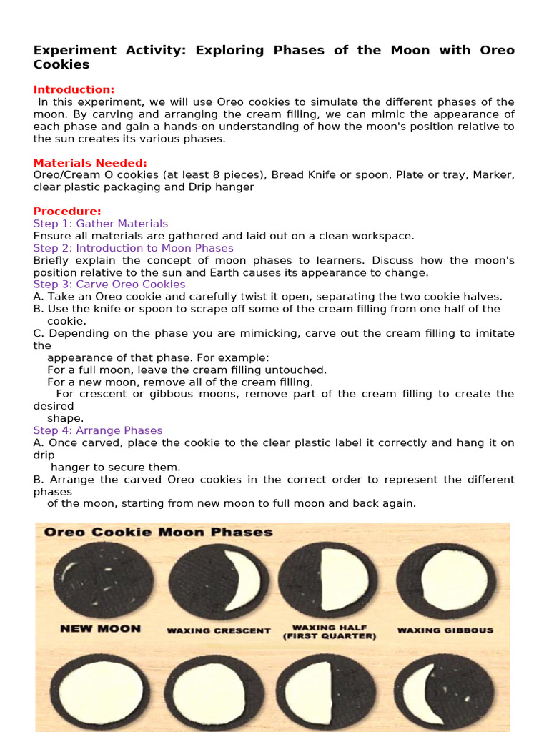 MoonCookies Answersheet | PDF