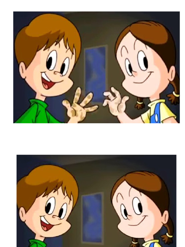 Cuento Los Niños de Las Manitas Sucias | PDF