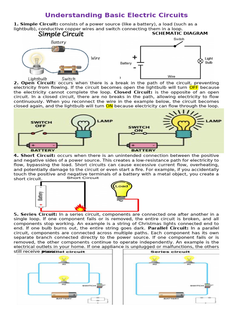Simple Circuit Activity | PDF | Series And Parallel Circuits ...