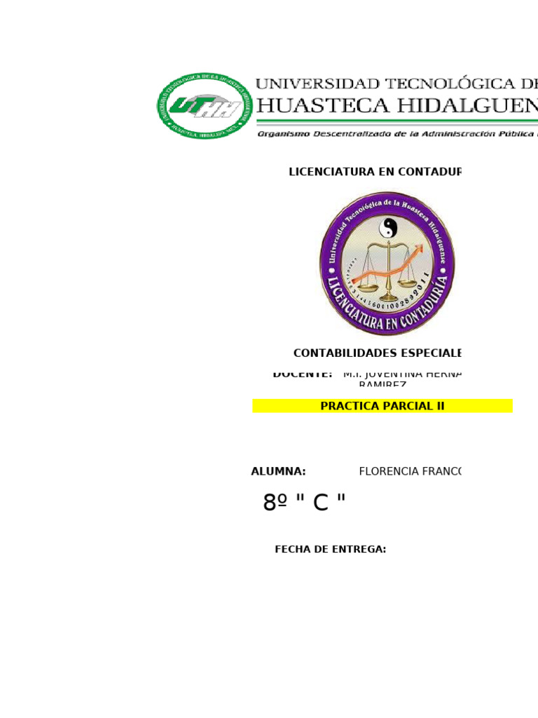 Practica Parcial II Florencia 8c-2 | PDF | Presupuesto | Contabilidad