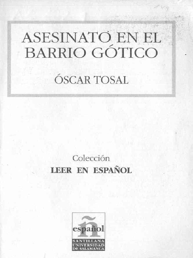 Asesinato en El Barrio Gótico | PDF
