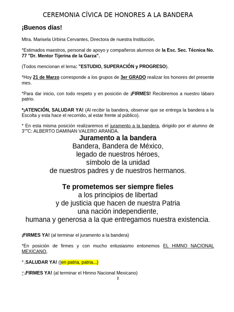 PROGRAMA ASAMBLEA Marzo | PDF