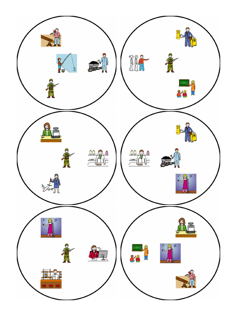 Dobble Profesiones | PDF