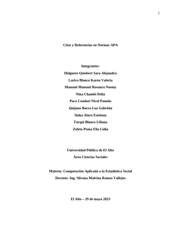 Citas y Referencias en Normas APA | PDF | Estilo apa | Bibliografía