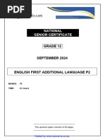 Grade 12 NSC English P2 (FAL) September 2022 Preparatory Examination ...