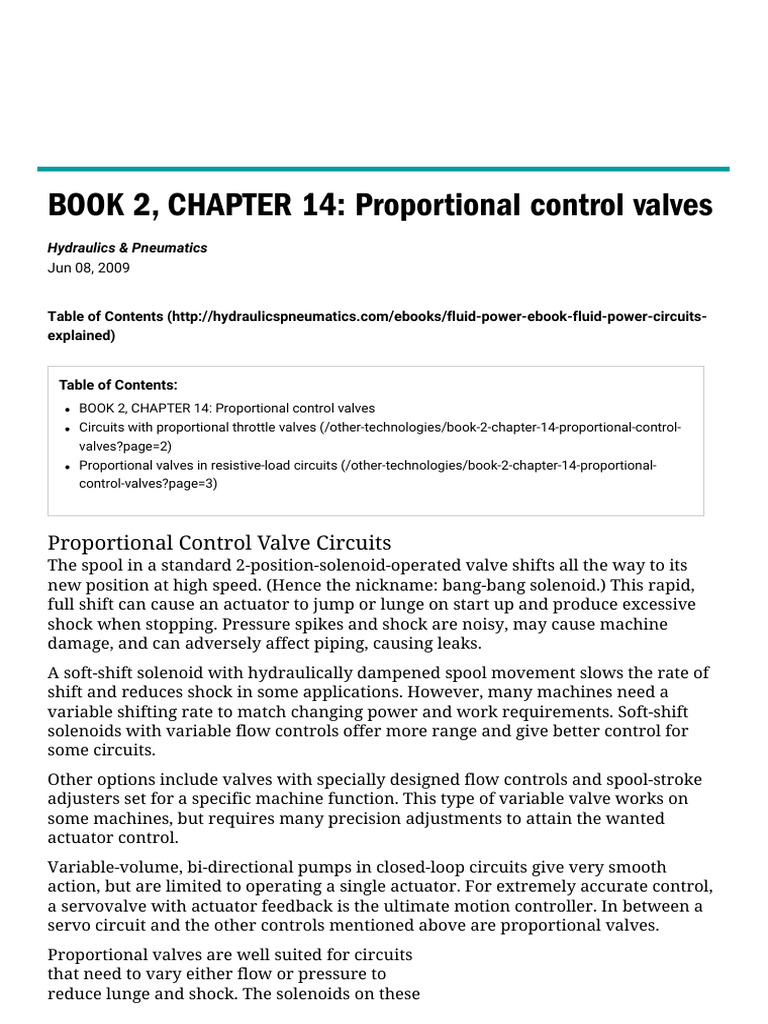 BOOK 2, CHAPTER 14 Proportional Control Valves Other Technologies ...