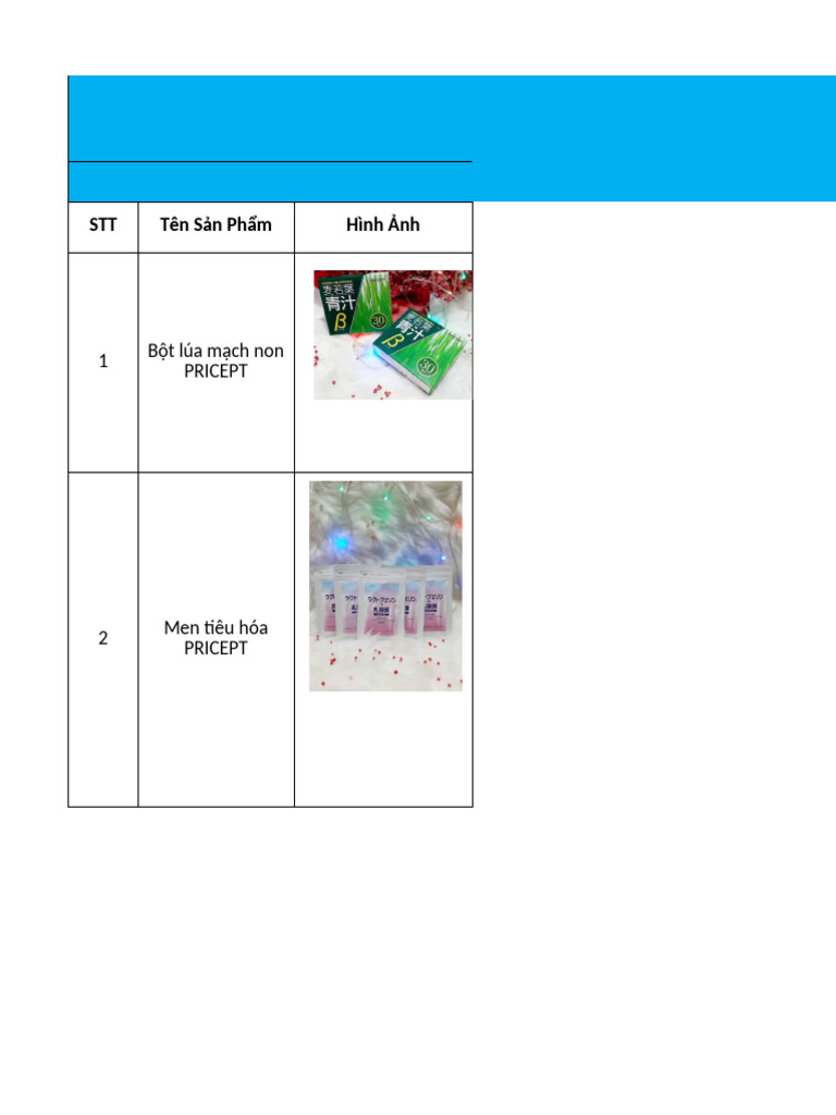 1-2021 - CTV - Bảng Giá TPCN 2 | PDF