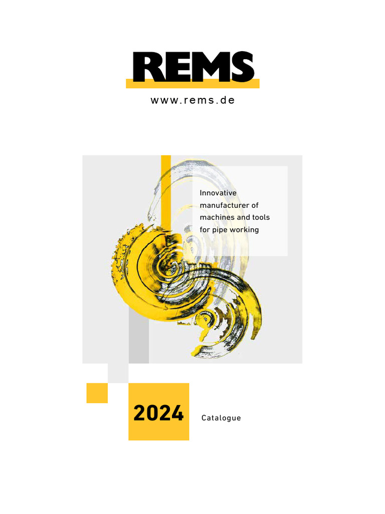 REMS Katalog 2024 Eng-GBR-oP | PDF | Pipe (Fluid Conveyance) | Battery ...