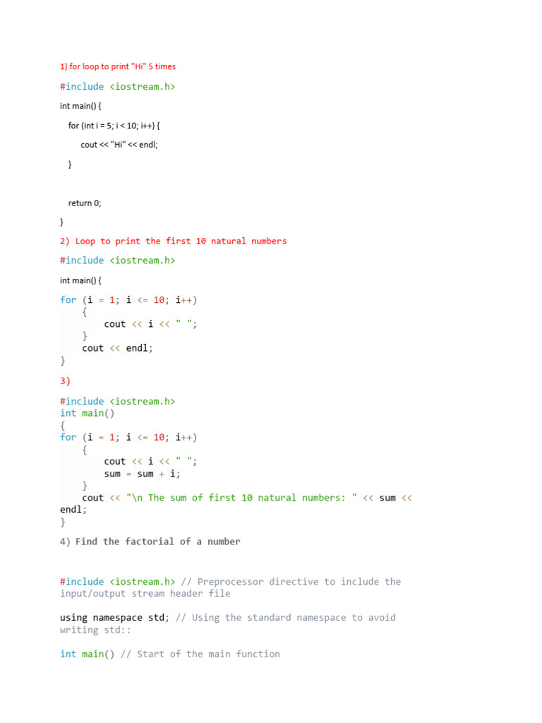 Include | PDF | Integer (Computer Science) | Namespace