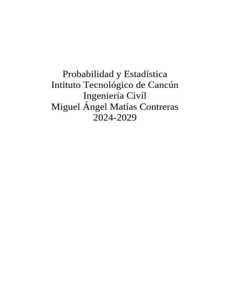 Probabilidad y Estadística - Miguel Matias | PDF | Muestreo ...