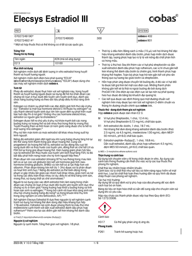 Insert.Elecsys Estradiol III.07027249500.V10.vi | PDF
