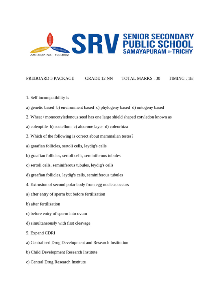 G12 NN Bio General PB3 Package | PDF | Biology | Life Sciences