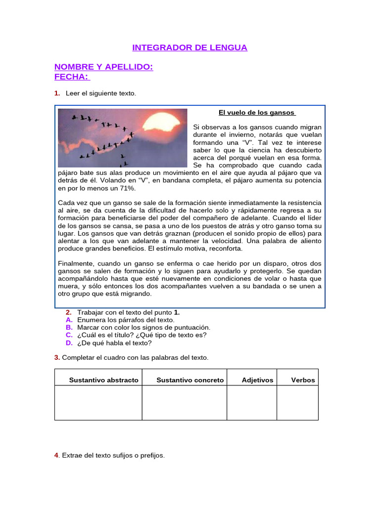 El vuelo y graznido de los gansos | PDF | Américas