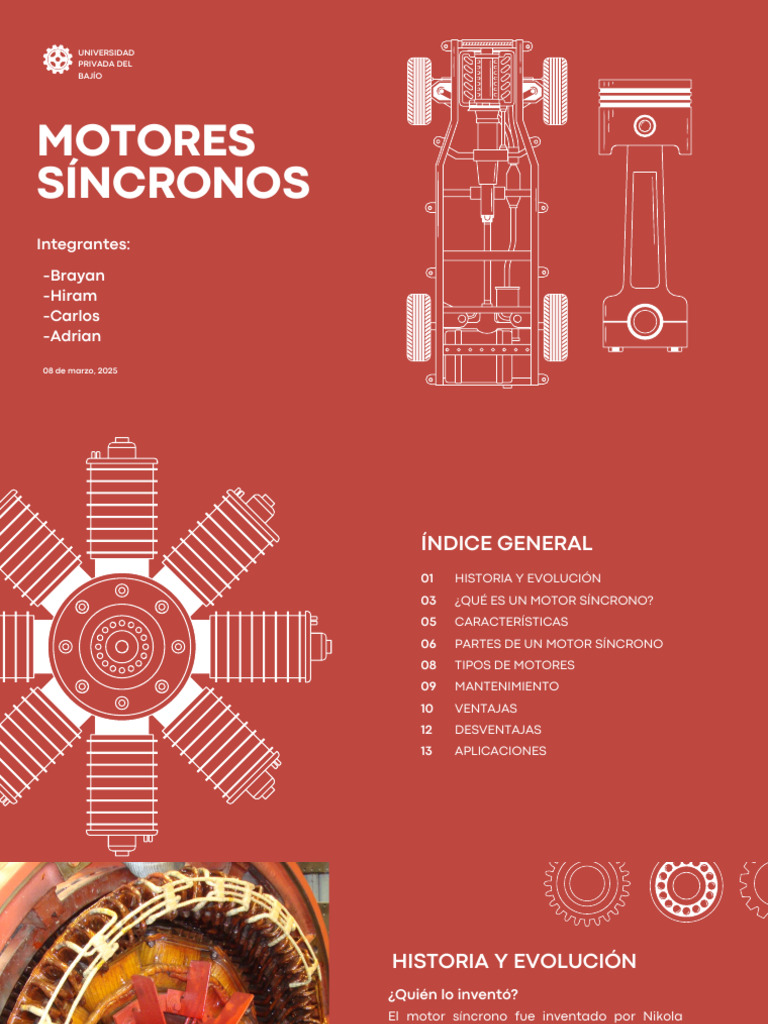 Motores Síncronos PDF | PDF | Motor eléctrico | Ingenieria Eléctrica