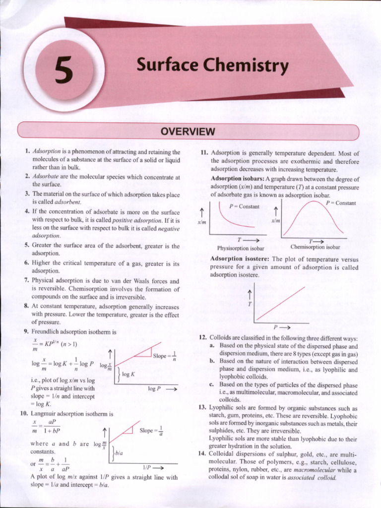 Surface Chemistry | PDF