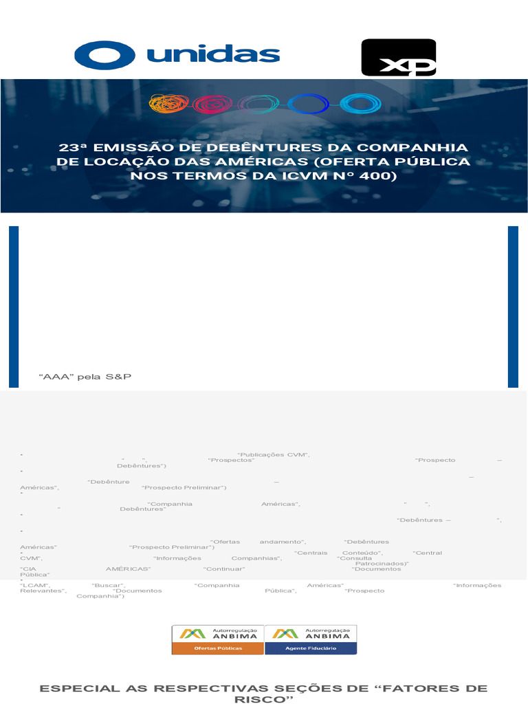 DEB Unidas 2022 Whatsapp e Telegram Publicitario XP Vfinal Validado | PDF | Debênture