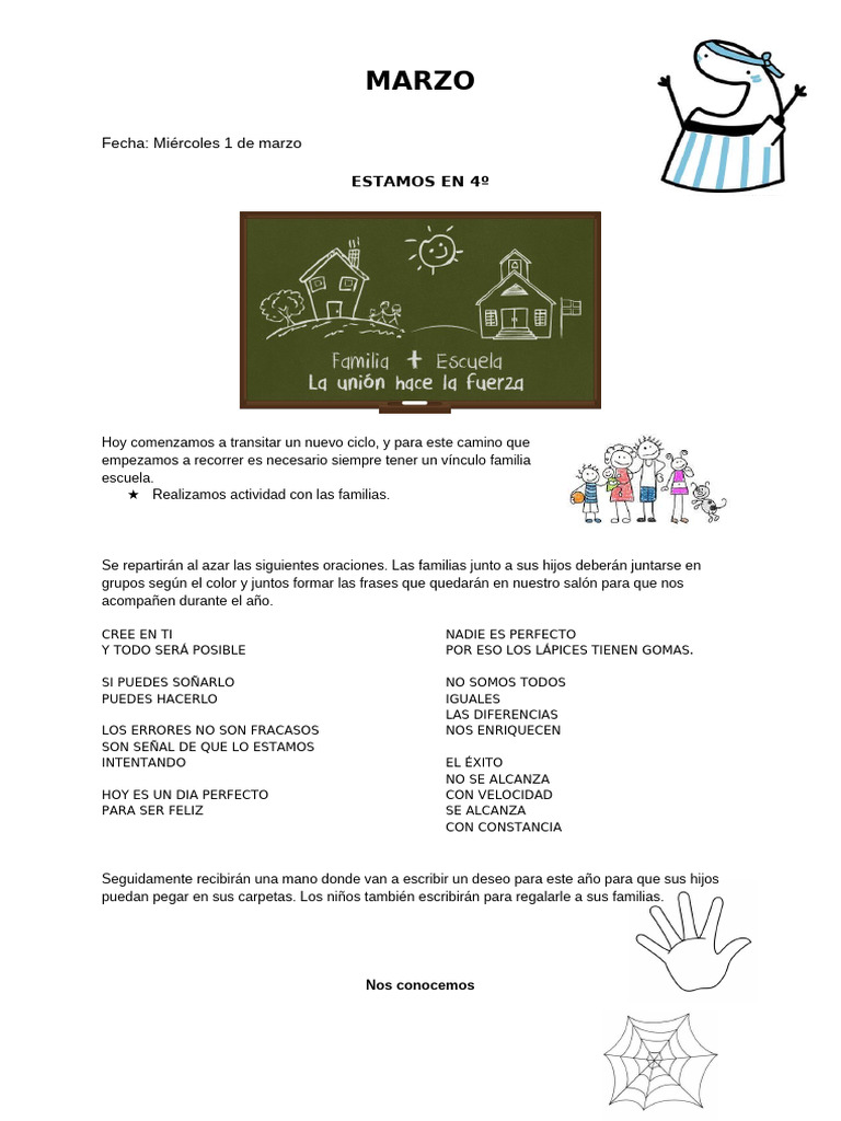 Primera Semana 4to | PDF