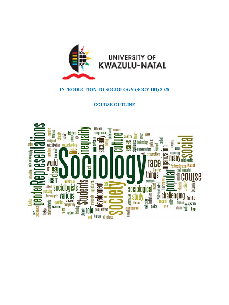 SOCY101 - Course Outline 2025 | PDF | Sociology | Knowledge
