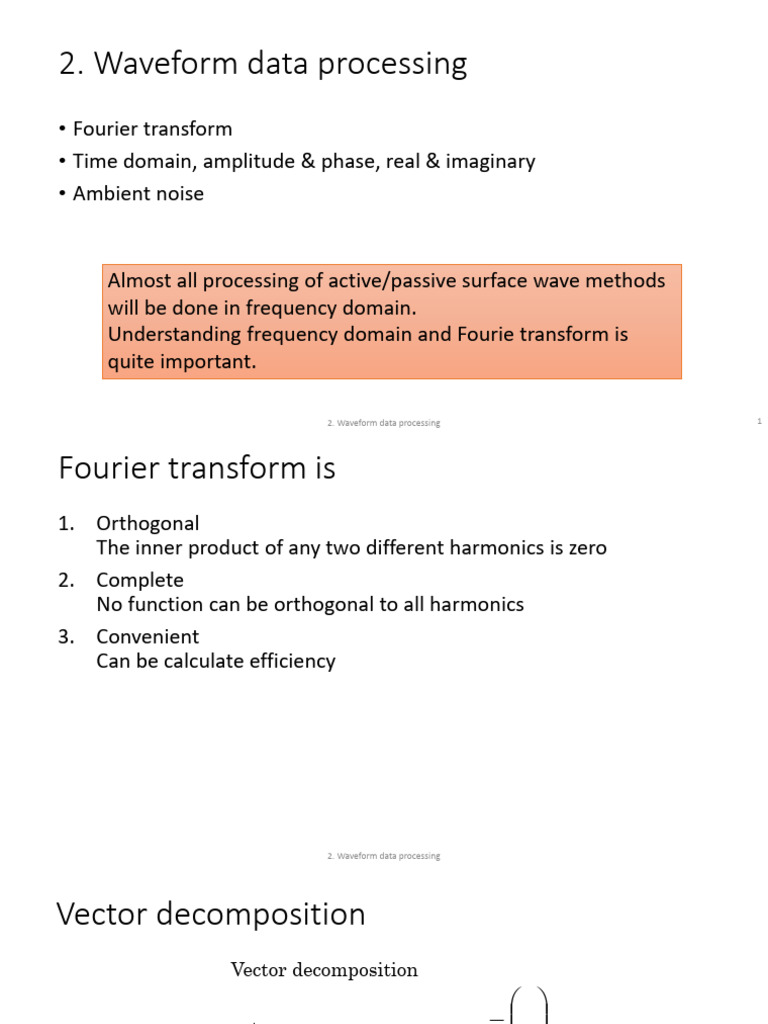 2 Waveform Data Processing | PDF | Spectral Density | Phase (Waves)