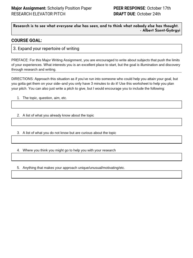 Research Pitch | PDF