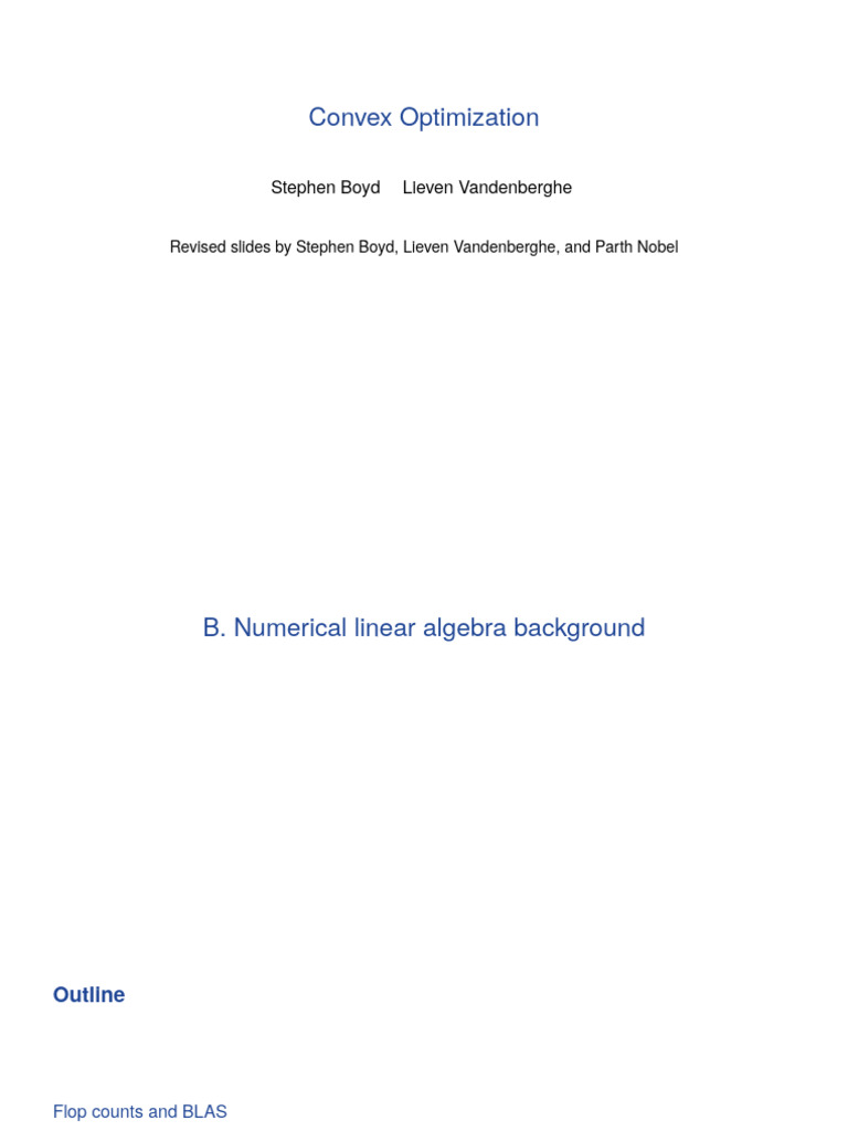 9 - Num Lin Alg | PDF | Matrix (Mathematics) | Mathematical Analysis