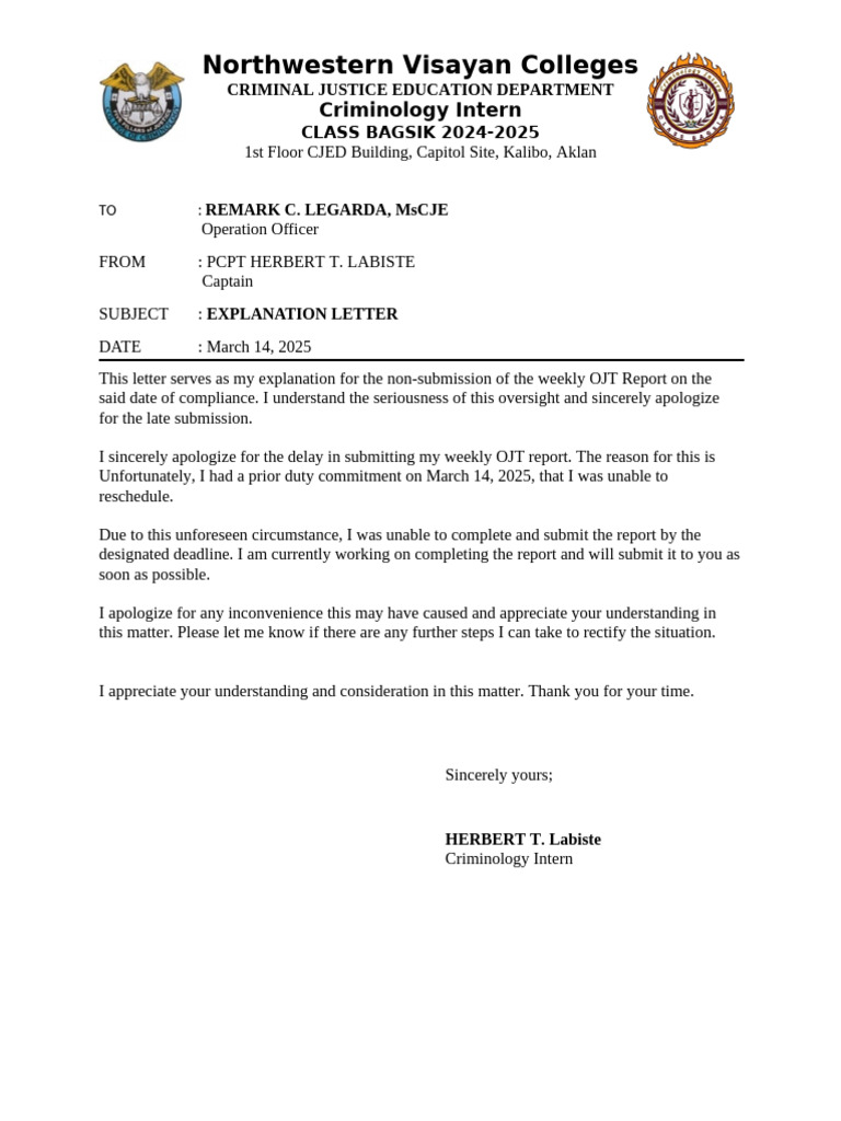 explanation-letter | PDF