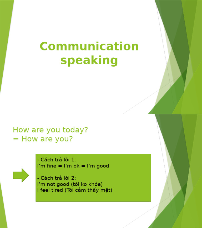 Communication Speaking | PDF