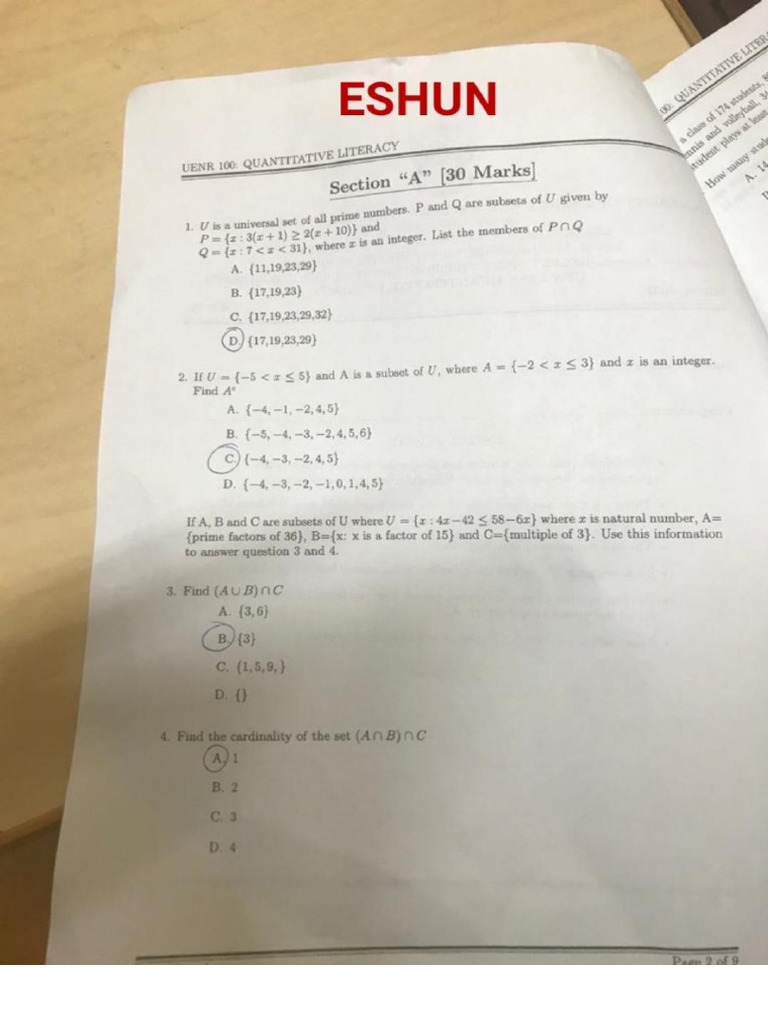 Quantitative Literacy | PDF