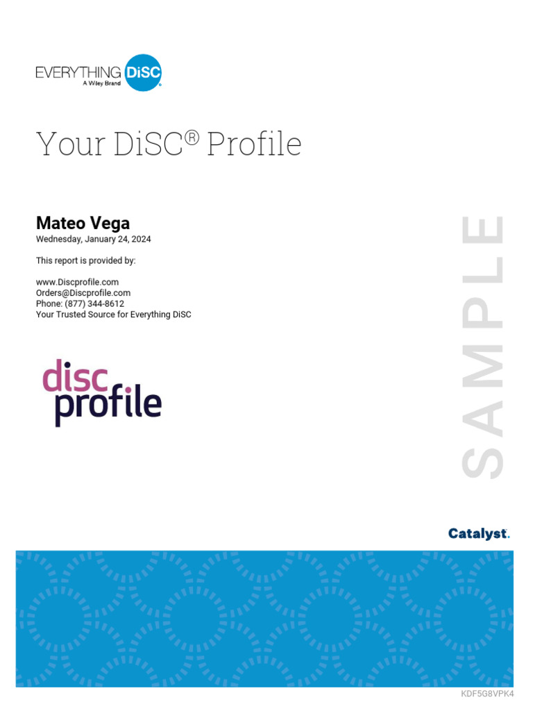 your-disc-profile | PDF | Motivation | Motivational