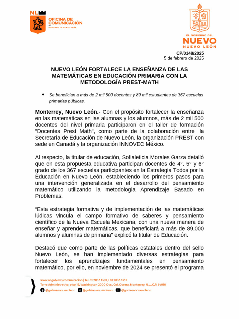 06 Fortalecer Matematicas Prestmath | PDF | Enseñando | Educación primaria